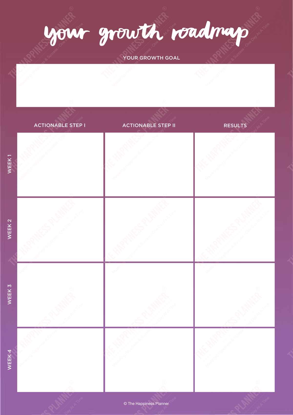Premium Printables: #GrowthMindset – The Happiness Planner®