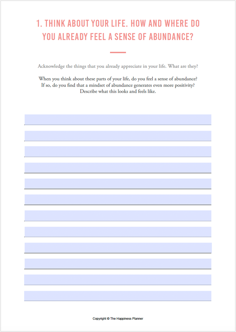 Abundance Journal | The Happiness Planner®