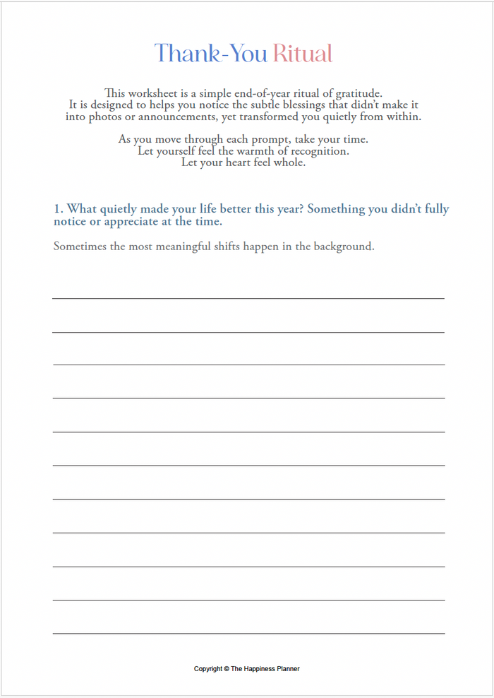 Printable: The Life Declutter Checklist – The Happiness Planner®