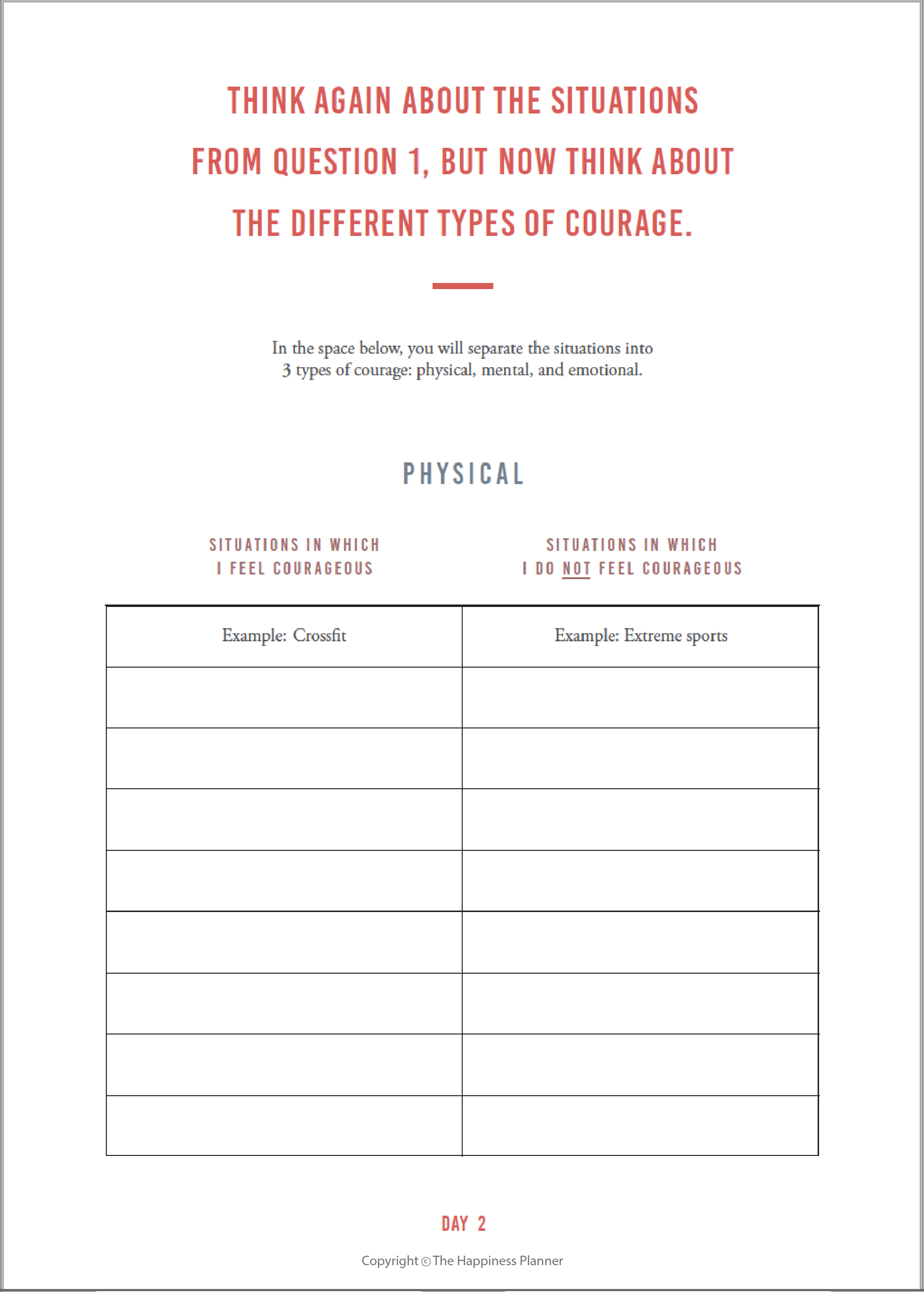 Courage Journal | The Happiness Planner®