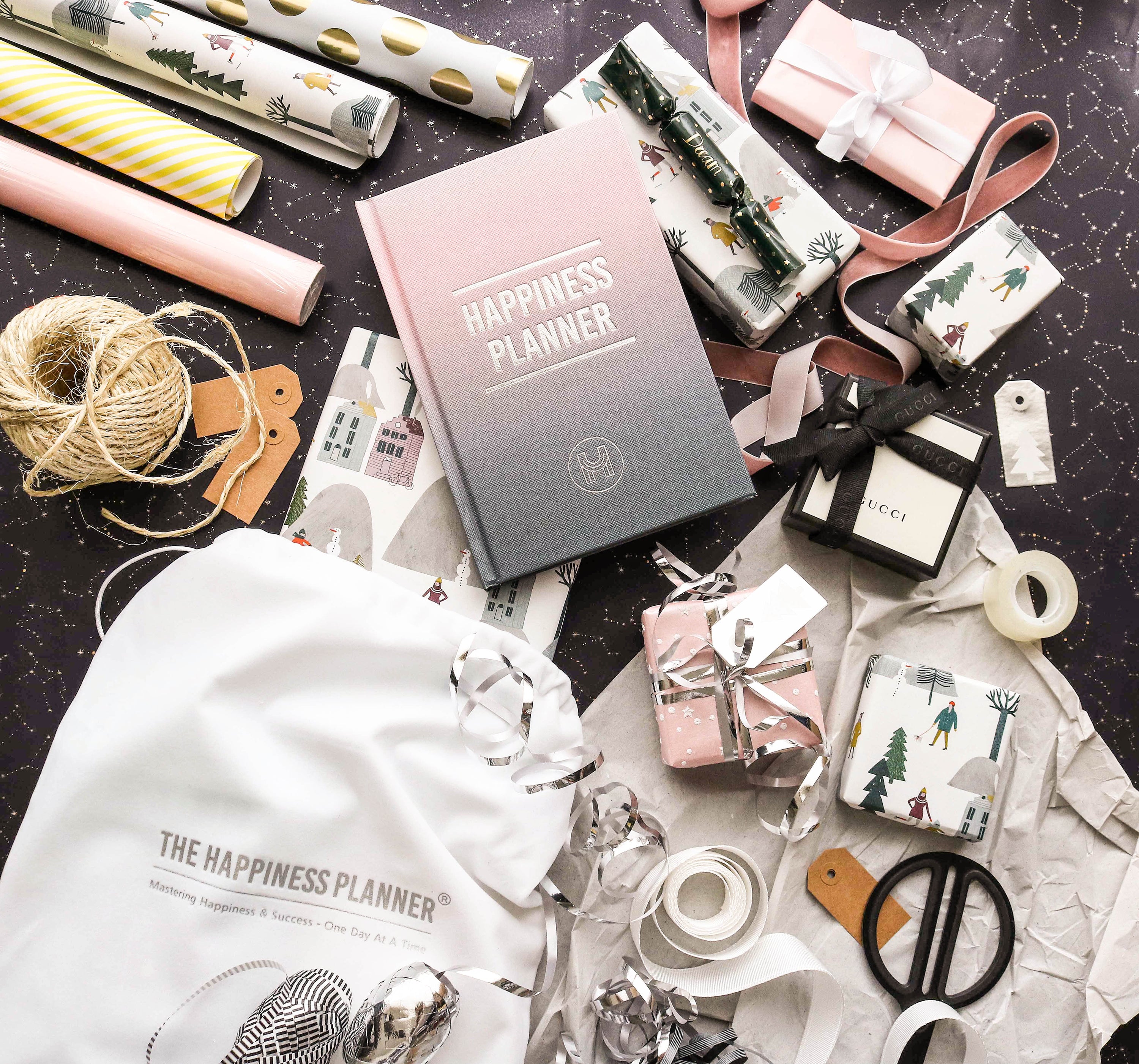 The 100-Day Happiness Planner | Pink & Charcoal | The Happiness Planner®