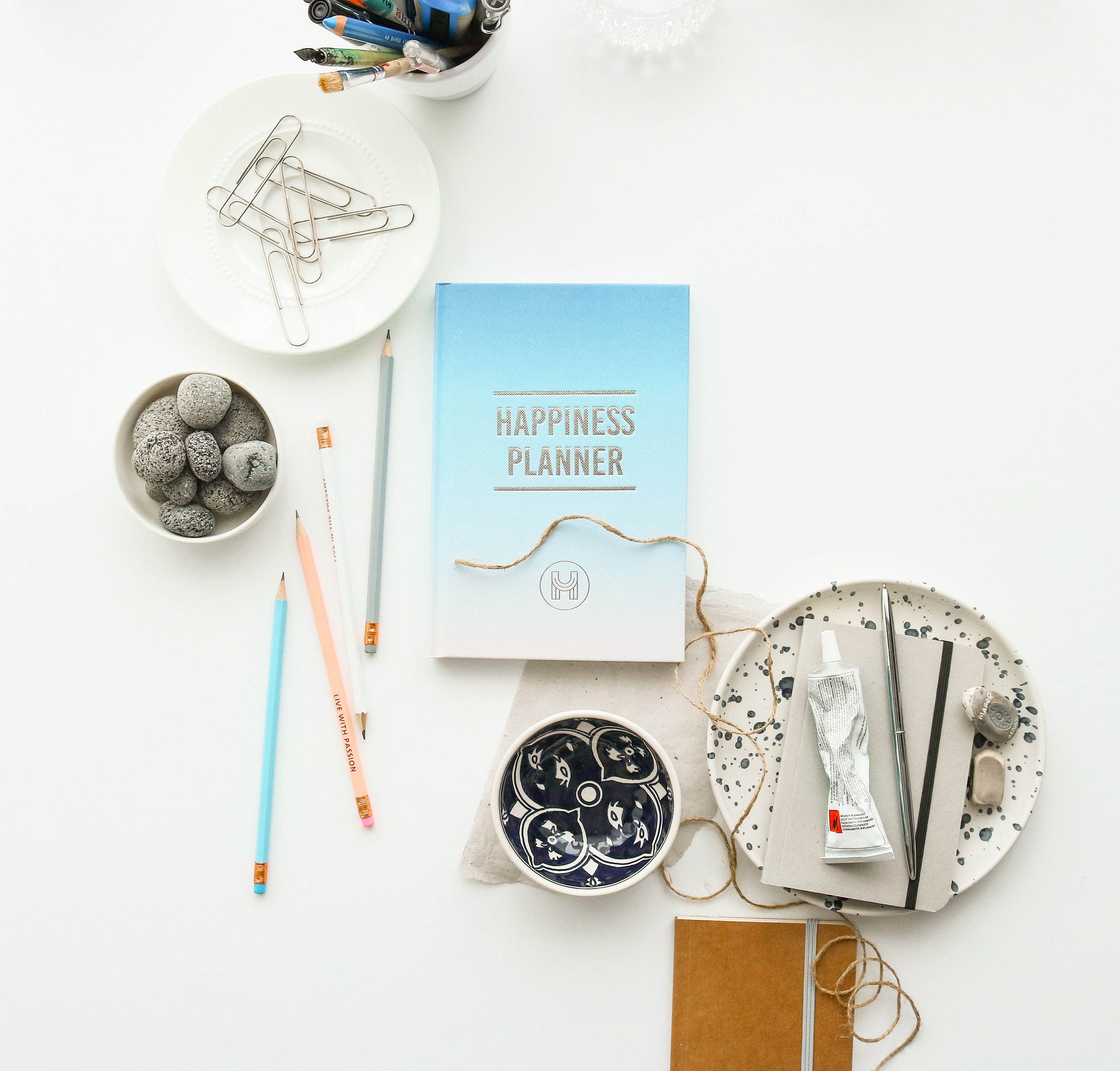 The 100-Day Happiness Planner | Blue & White | The Happiness Planner®