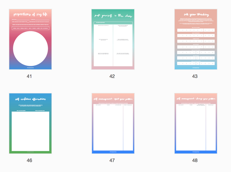 Personal Development, Wellness, CBT Printables and Worksheets | The ...