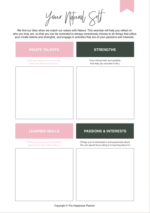 Printables: #SelfAwareness | The Happiness Planner®