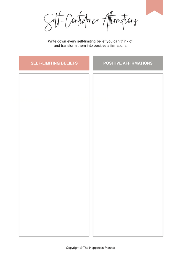 Printables: #Confidence | The Happiness Planner®