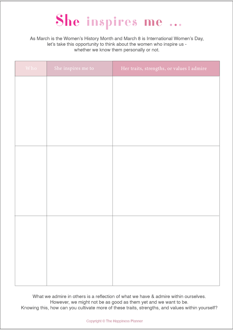 Printables: #Empowerment – The Happiness Planner®
