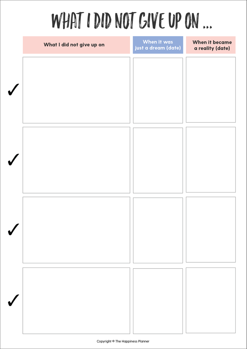 Printables: #Perseverance | The Happiness Planner®