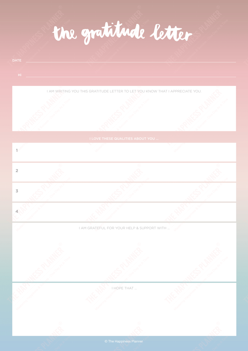 Premium Printables: #Gratitude | The Happiness Planner®