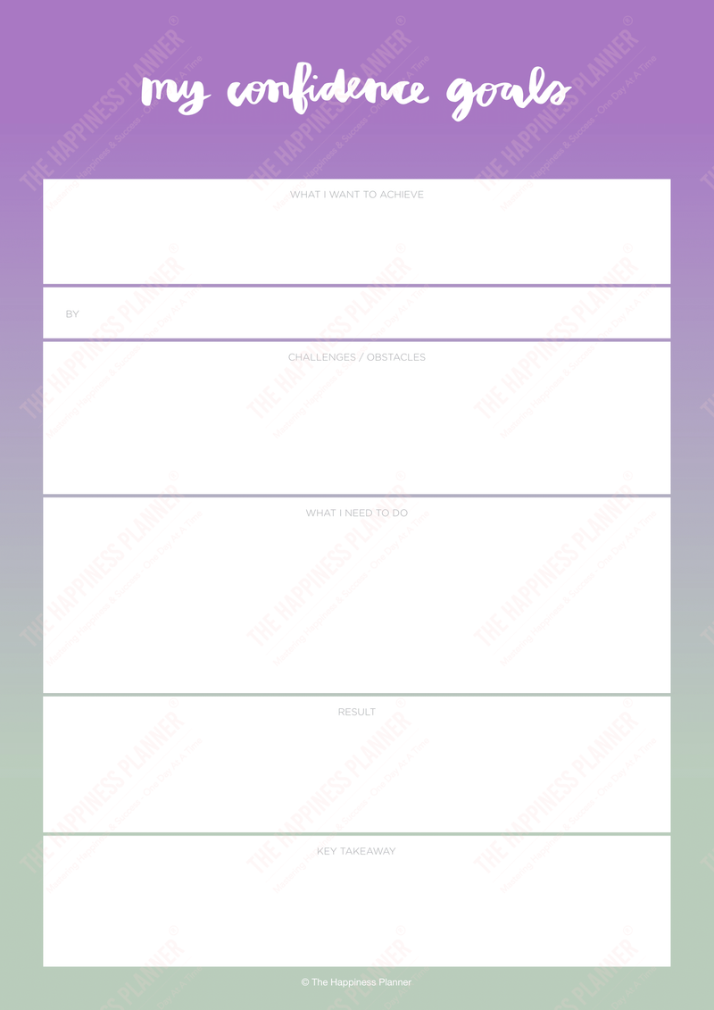 Premium Printables: #Confidence – The Happiness Planner®