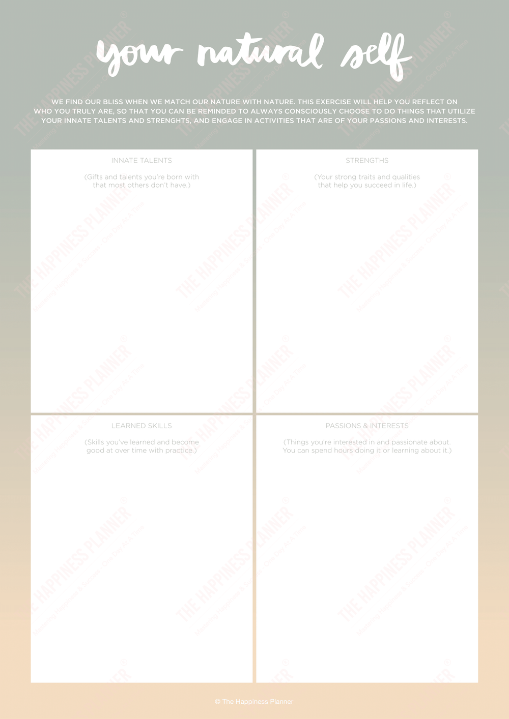 Premium Printables: #SelfAwareness – The Happiness Planner®